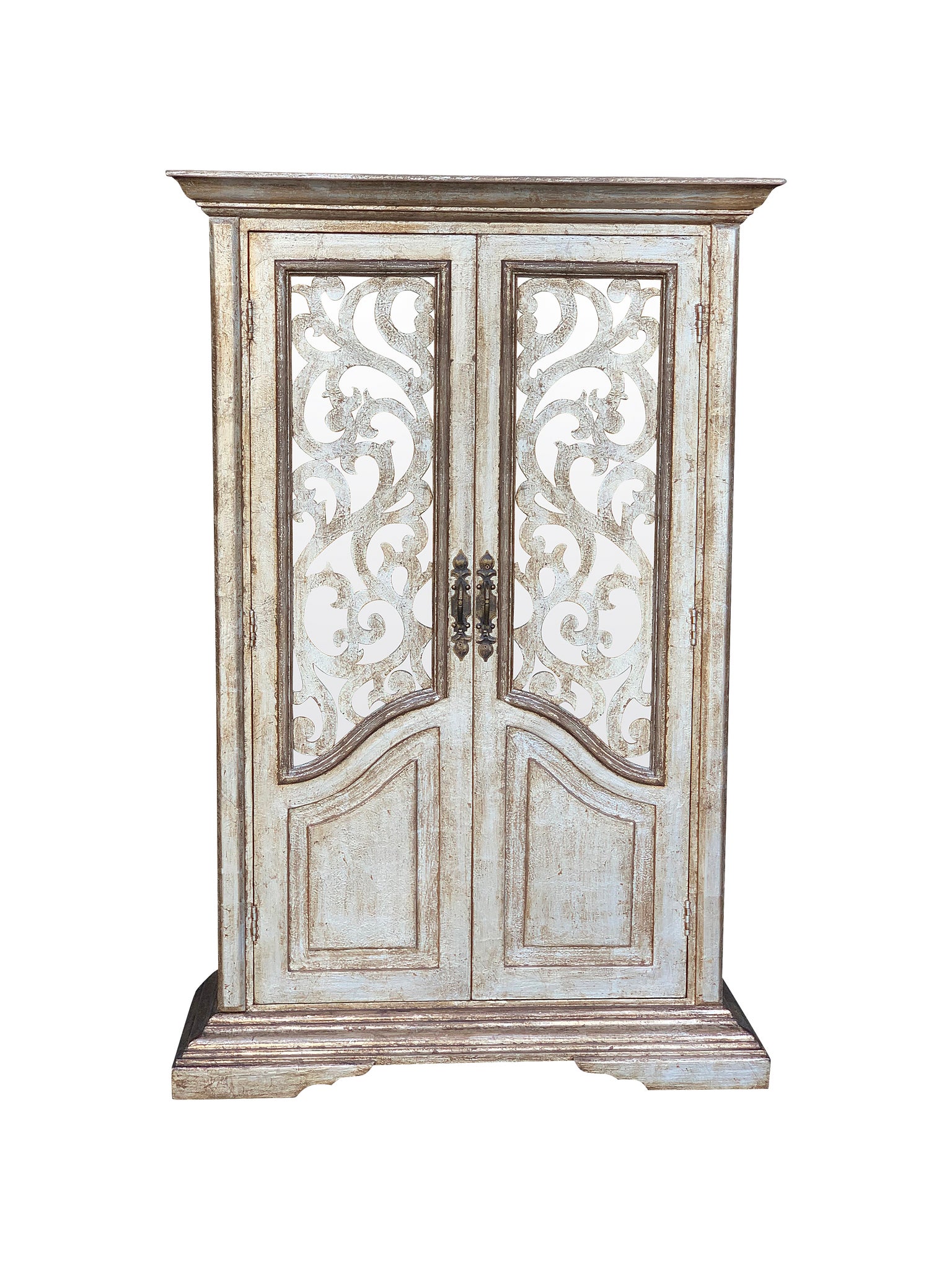 RAQUEL ARMOIRE SILVER COPPER - Casa Bonita